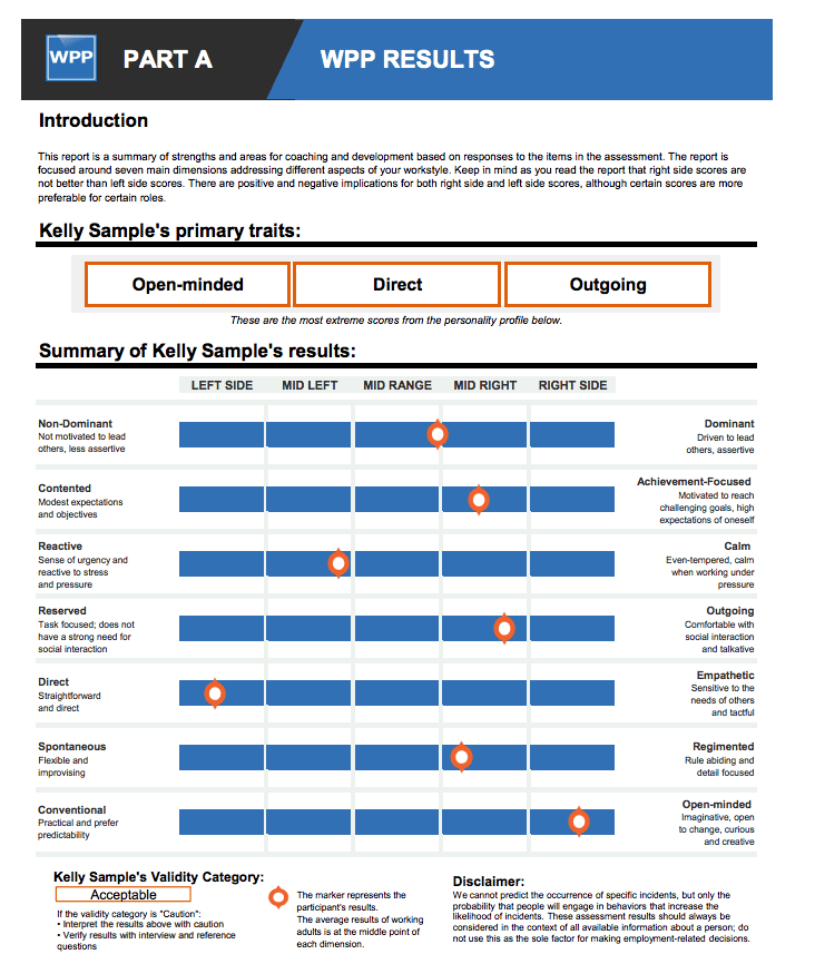 Workstyle & Performance: Personality Hiring Assessment Tool TalentClick